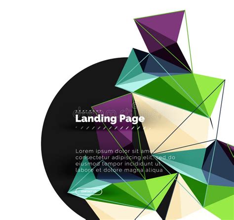 Vector 3d Triangle Abstract Background Polygonal Geometric Design Stock Vector Illustration