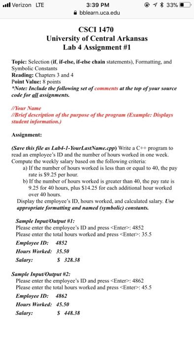 Solved L Verizon Lte 3 Csci 1470