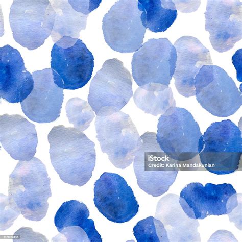 수채화 간단한 추상 얼룩 패턴 수채화 반점 투명 다채로운 파란색 팔레트 차가운 감마 예술적 배경 0명에 대한 스톡 벡터 아트 및 기타 이미지 Istock