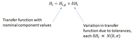 Monte Carlo Analysis With Transfer Functions In Cascaded Circuits