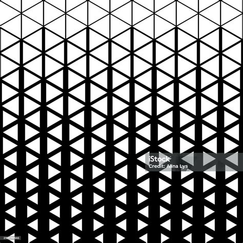 Halftone Triangular Pattern Vector Illustration Geometric Seamless