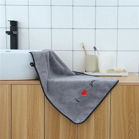 Embroidered Couple Towel Romantic Love For Girlfri Grandado