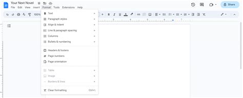 The Complete Guide To Writing A Novel In Google Docs Proofed S Writing Tips