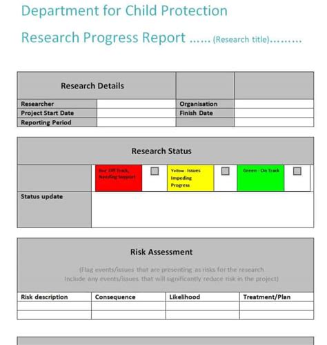 21 Official Progress Report Templates In Ms Word Excel Format