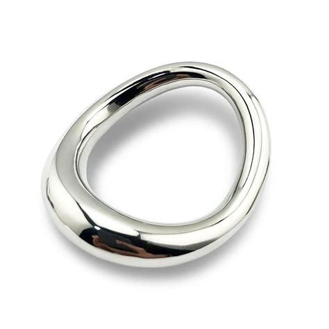 New Stainless Steel Curved Locking Ring Scrotum Penis Restraint Stretch Ring Adult Sex Toys Hot
