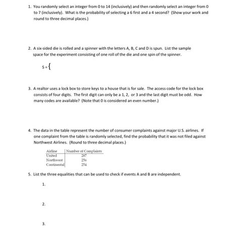 Solved 1 You Randomly Select An Integer From 0 To 14
