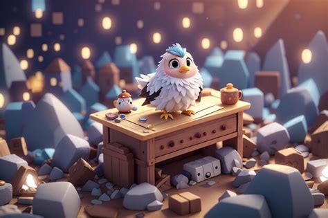 Premium Photo Very Detailed Tiny Cute Judge