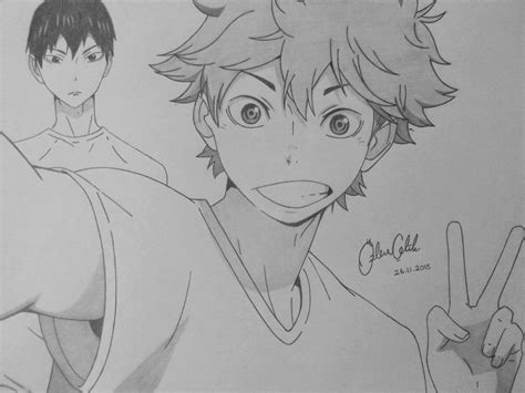 Как нарисовать кагеяму из аниме волейбол поэтапно Zefirka Club фото и картинки