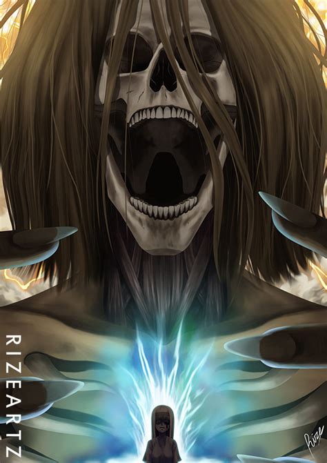 Titan Ymir Fritz And Founding Titan Shingeki No Kyojin Drawn By
