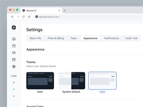 Appearance Settings Ui By Beyond Ui On Dribbble