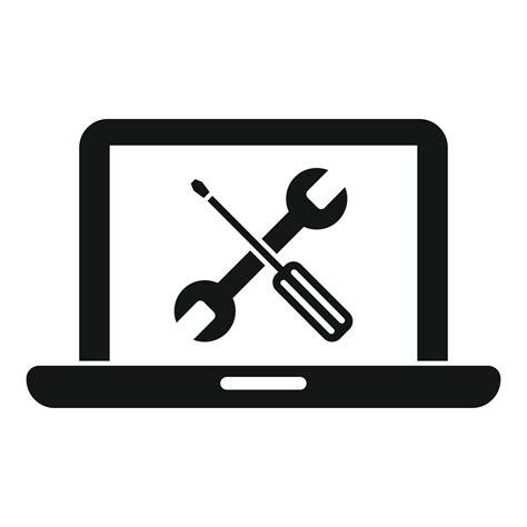Laptop Repair Icon Simple Style 14528355 Vector Art At Vecteezy