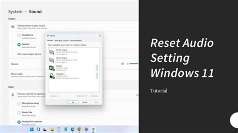 How To Reset All Audio Settings Windows WareData Tech Enthusiast