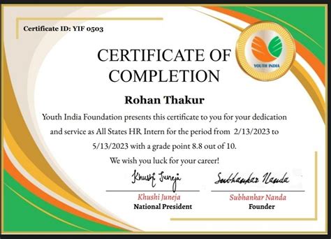 Internship Careerdevelopment Rohan Thakur