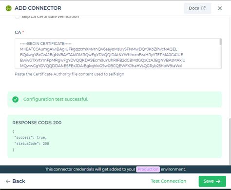 Configure Ssl For Rest Api Connector