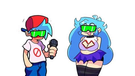 Fnf Rule 34 Green Glasses Meme Sky And Bf Meme Friday Night