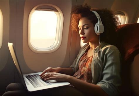 Premium Ai Image Connected Above The Clouds