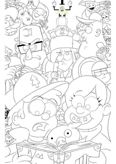 Раскраски раскраски из мультфильмов раскраски гравити фолз Разукраска Раскраска Энканто Семья