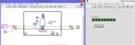 Modbus Connection Through Ethernet Using The NI Modbus Library Remote Control Monitoring And