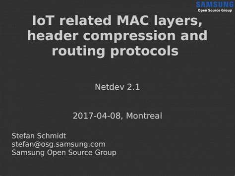 pdf iot related mac layers header compression and routing iot