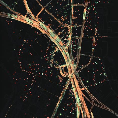 Data Visualization Of Traffic Patterns And Public Transportation Usage Premium Ai Generated Image