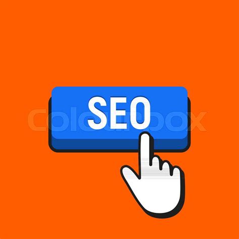 Hand Mouse Cursor Clicks The Seo Button Pointer Push Press Colourbox