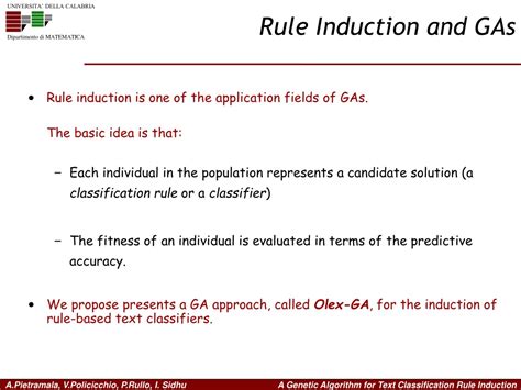 Ppt A Genetic Algorithm For Text Classification Rule Induction