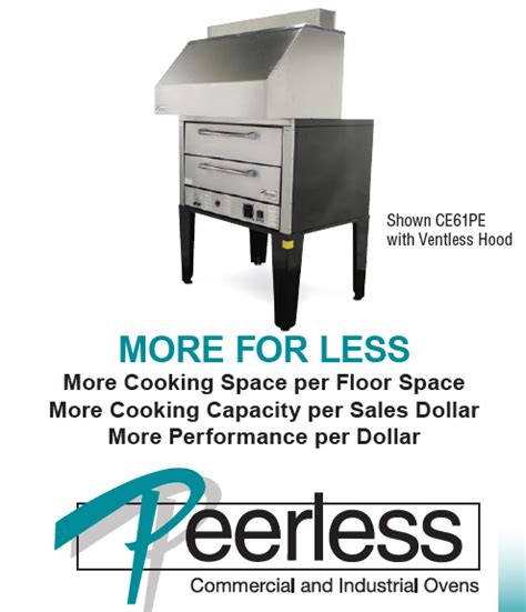 Peerless Ce61pe Vl50 50 Inch Ventless Electric Ovens Ventless Hood System Stainless Steel