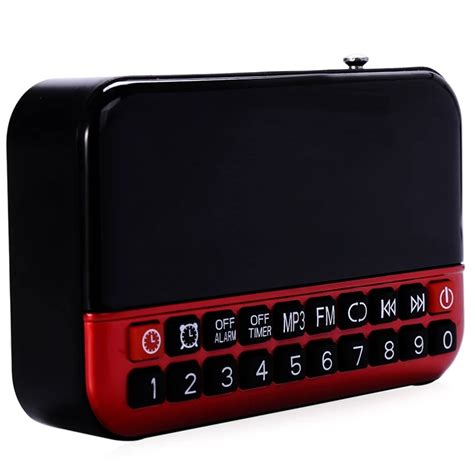 Светодиодный Будильник Радио цифровые часы многофункциональный таймер сна ЖК дисплей Mp3 плеер