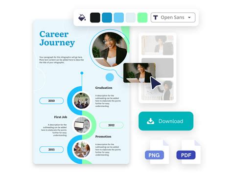 Timeline Infographic Pdf 3 Year Timeline Infographics For Business