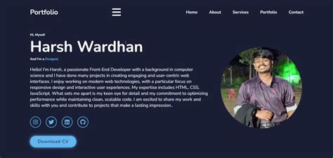 Harsh Wardhan On Linkedin Webdevelopment Frontenddeveloper Codsoft Code Webdev Portfolio