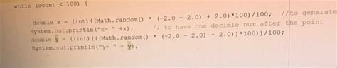 Solved Java Generate Random Doublenumber Between 2 And 2