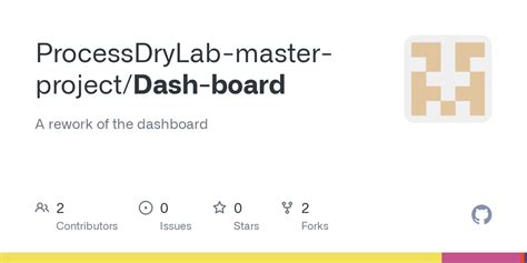 GitHub ProcessDryLab Master Project Dash Board A Rework Of The Dashboard