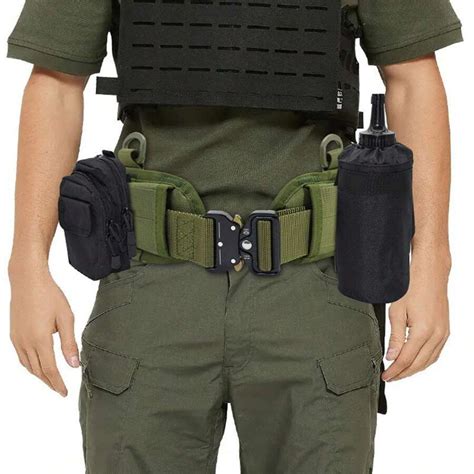 Outdoor Multifunctional Quick Release Thicker Tactical Waist Belt With