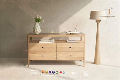 📍ตู้เก็บของไม้สัก สไตล์มินิมอล สุดชิค 🔖ขนาด กว้าง 150 ซม X ลึก 56 ซม X สูง 83 ซม จัดส่ง