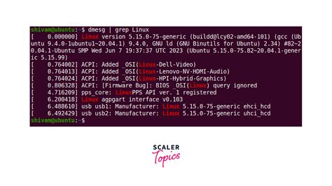 How To Check Kernel Version In Linux Scaler Topics