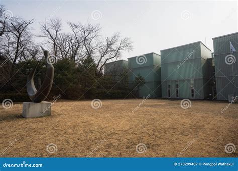 Ahn Jung Geun Memorial Hall And Namsan Near Namsan Tower During Winter Evening At Yongsan Gu