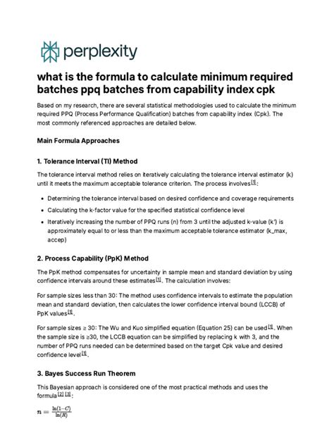 What Is The Formula To Calculate Minimum Required Pdf Confidence