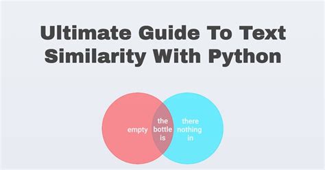 Ultimate Guide To Text Similarity With Python Python