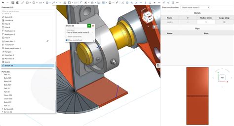 Sheet Metal Pattern Along A Curve — Onshape