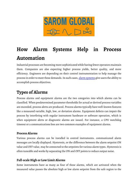 PPT How Alarm Systems Help In Process Automation PowerPoint Presentation ID 11910469