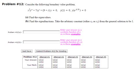 Solved Consider The Following Boundary Value Problem X2y