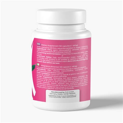 Vitasign Coenzyme Q10 100mg 120 Vegan Capsules Food Supplement