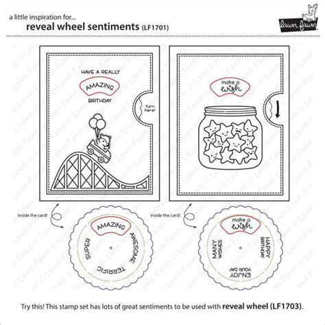 Lawn Fawn Reveal Wheel Sentiments The Foiled Fox