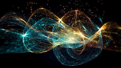 Abstract Dark Background With Glowing Lines Generative Ai Stock Image Image Of Data Dark