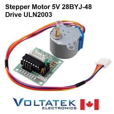 28byj 48 Stepper Motor 5v With Uln2003 Drive Voltatek Canada