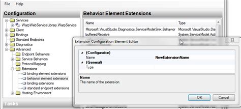 How Can I Create A Wcf Behavior Element Extension Without A Separate
