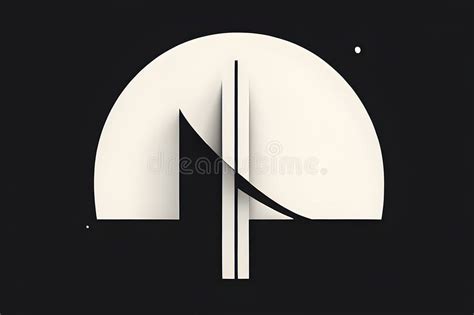 Abstract Wallpaper Illustration Symbolizing Architecture In Simple Geometric Forms Stock