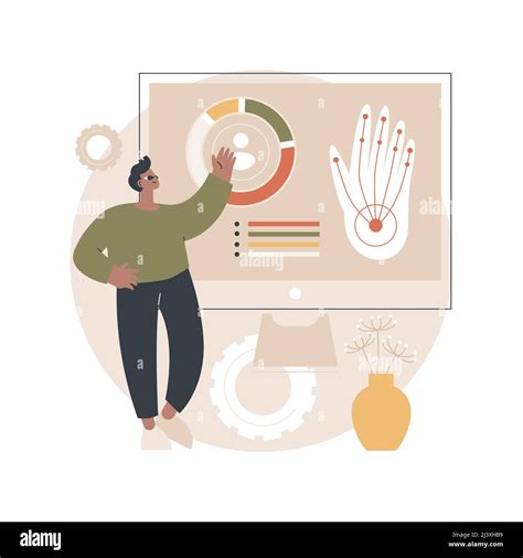 Gesture Recognition Abstract Concept Vector Illustration Remote Gesture Commands Hands Free