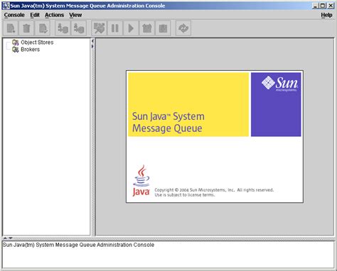 starting the administration console sun java system message queue 3 7 ur1 administration guide