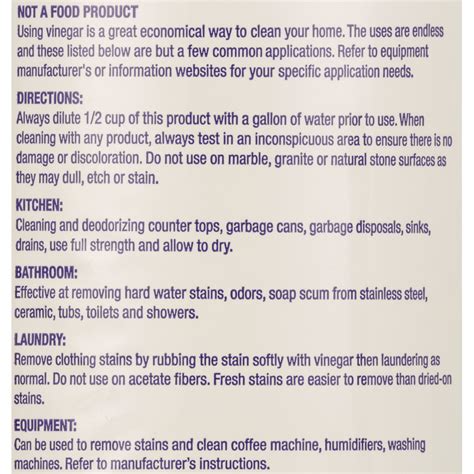 Great Value All Purpose Vinegar Based Cleaner 64 Fluid Ounce